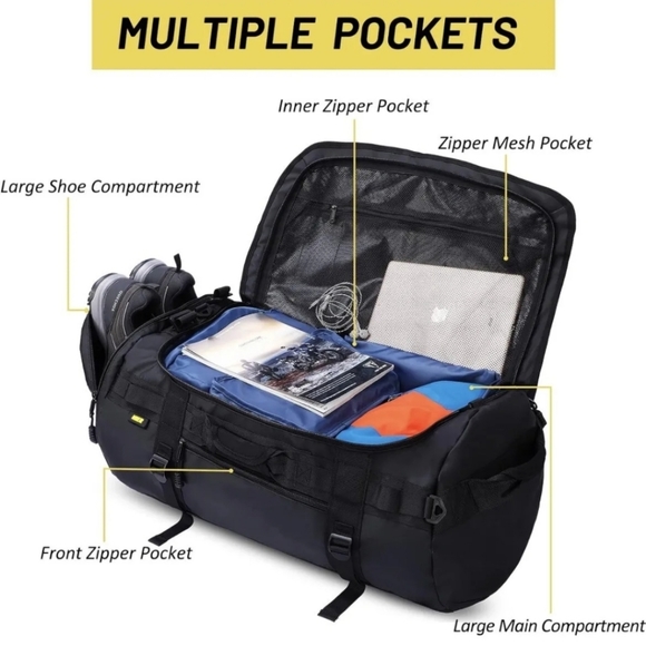 mier | Bags | Mier Large Duffel Backpack Sports Gym Bag Shoe ...